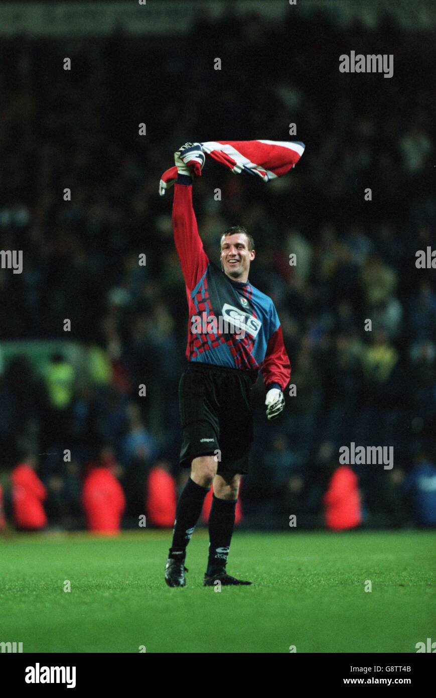 Tim flowers of blackburn rovers celebrates hi-res stock photography and ...