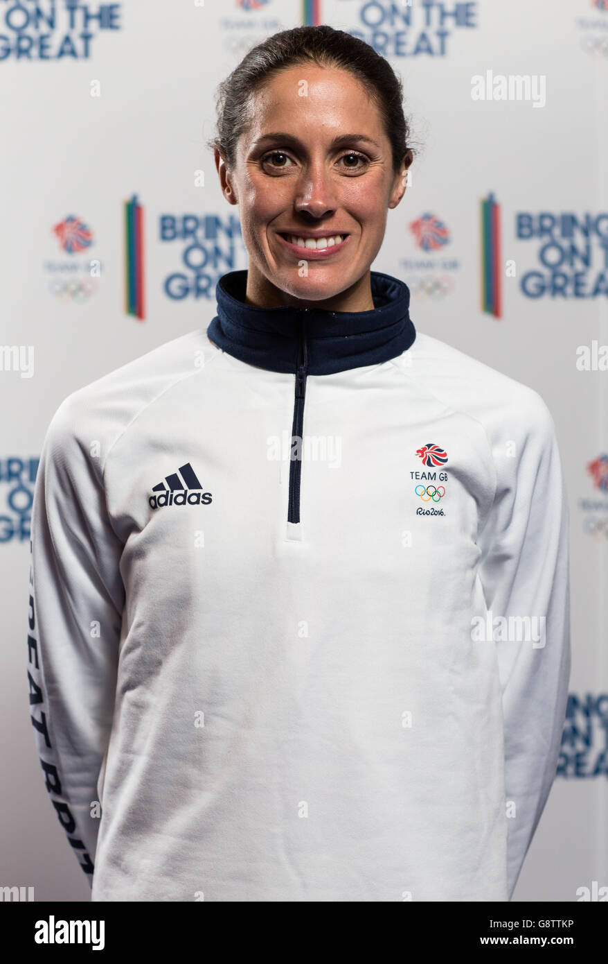 Team GB triathlete Helen Jenkins during the kitting out session at the ...