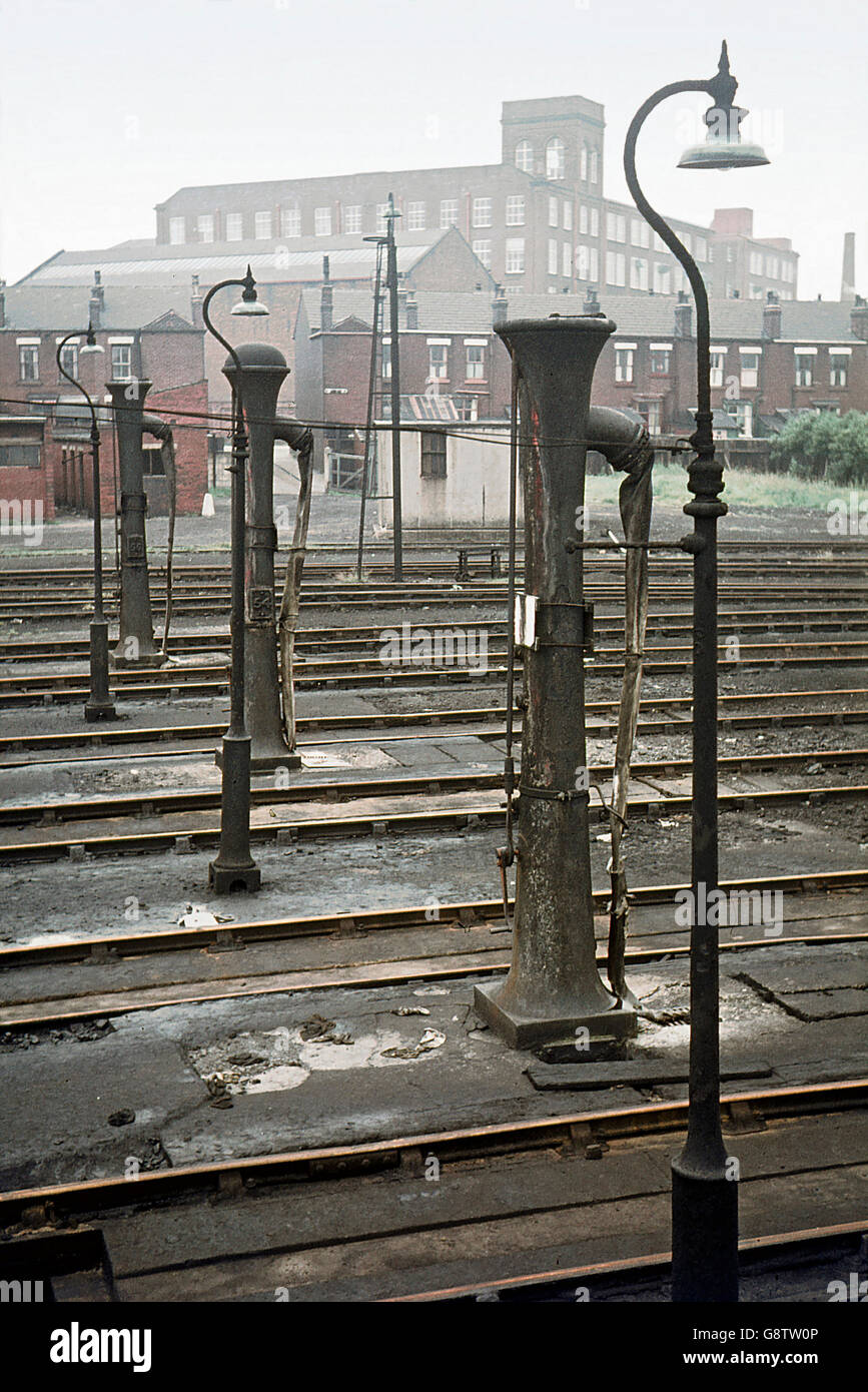 The end of the steam age in industrial Lancashire Stock Photo - Alamy