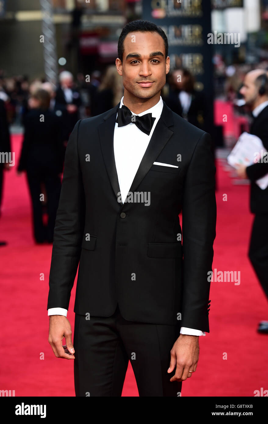 Joe Aaron Reid attending the Olivier Awards 2016 held at The Royal ...