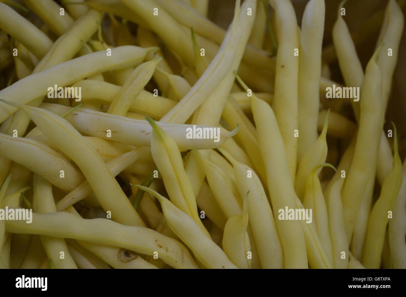 Pile of yellow string beans Stock Photo - Alamy