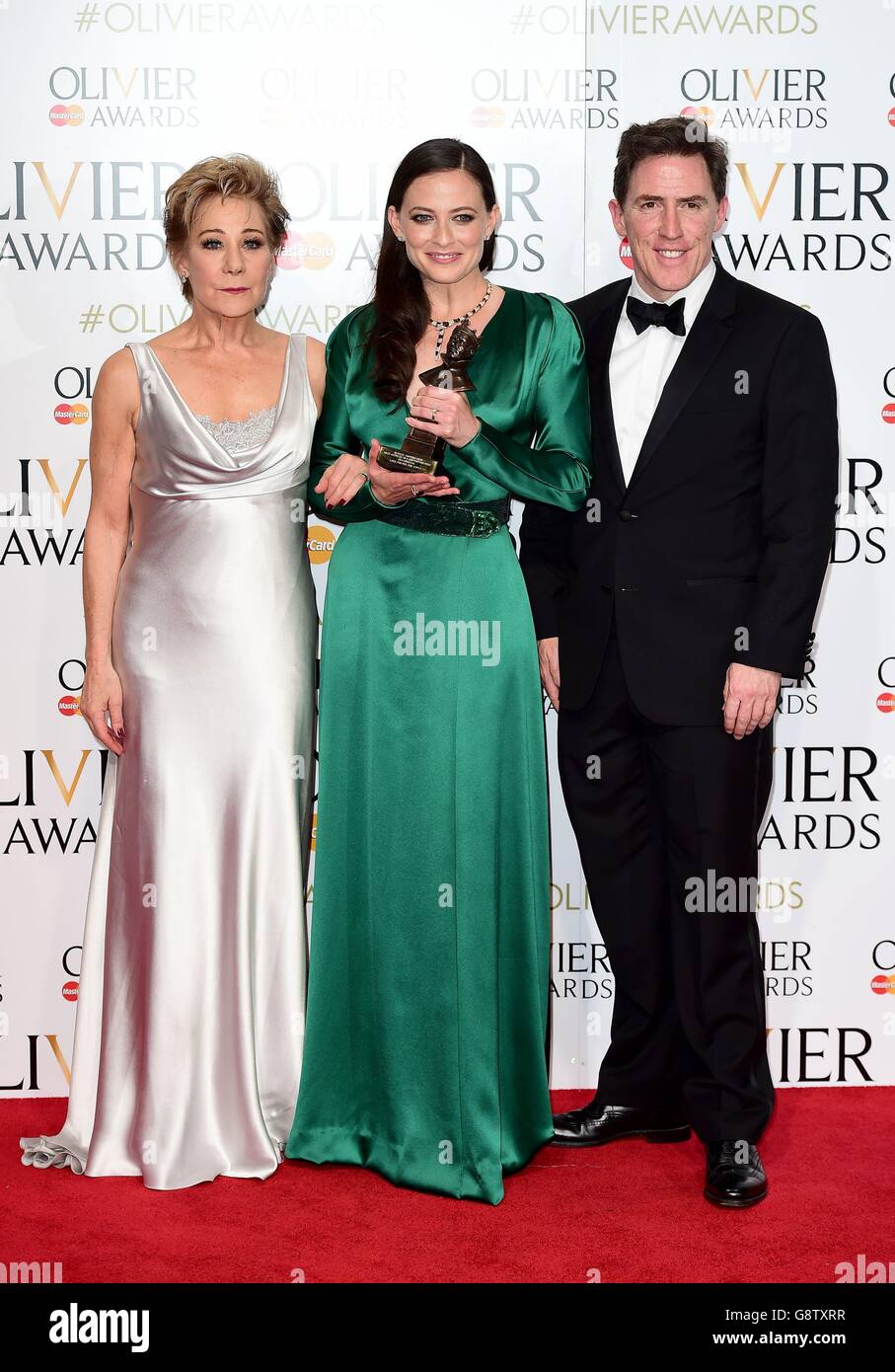 Lara Pulver (centre) with the award for Best Actress in a Supporting ...