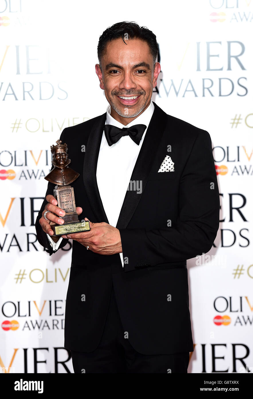 David Bedella with the award for Best Actor in a Supporting Role In a ...