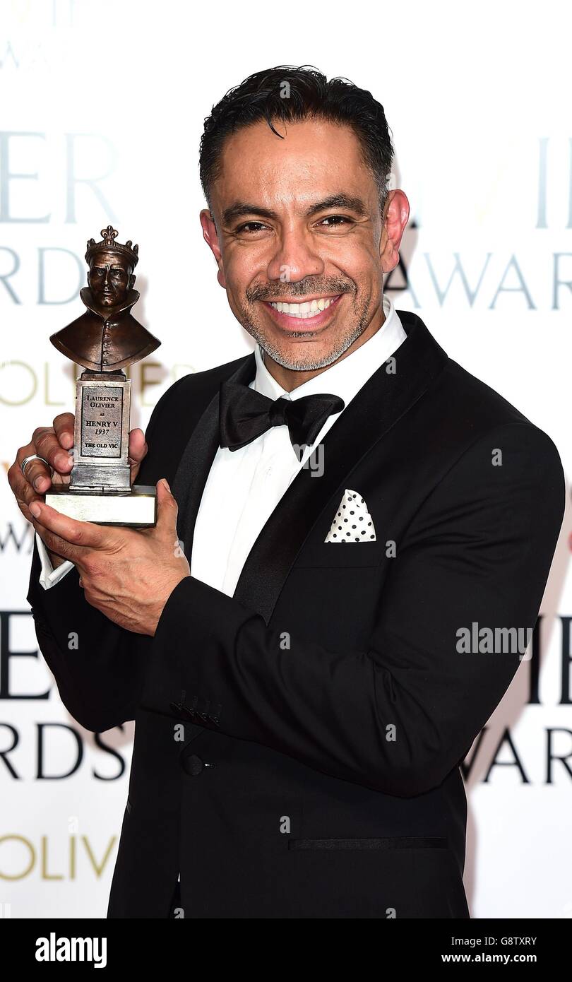 David bedella with his award for best actor in musical hi-res stock ...