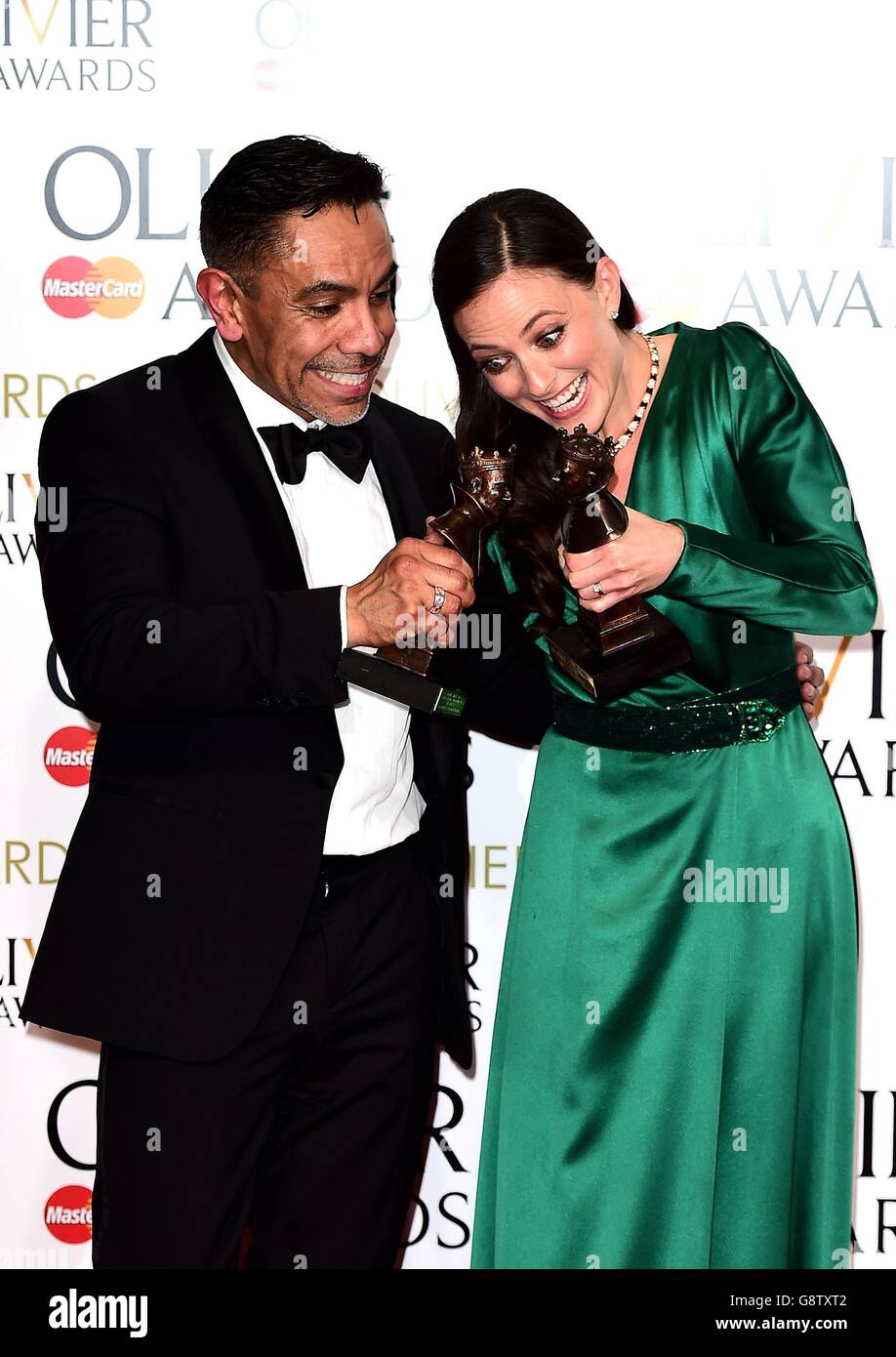 David bedella with his award for best actor in musical hi-res stock ...