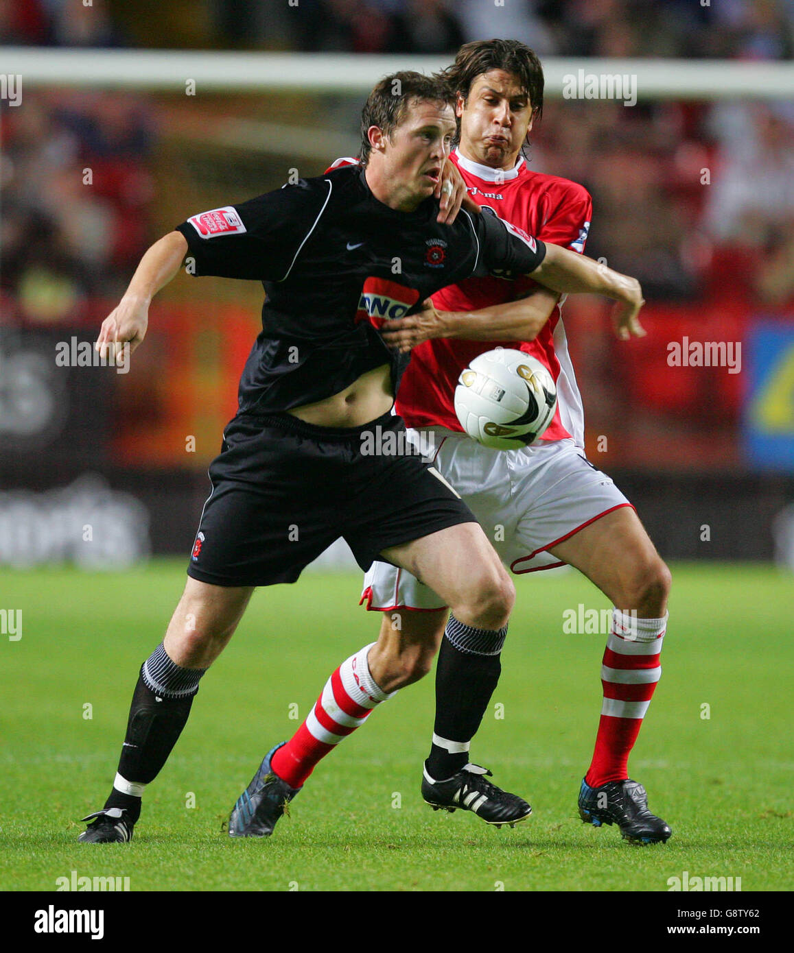 Charlton Athletic's Gonzalo Sorondo and Hartlepool United's Antony ...