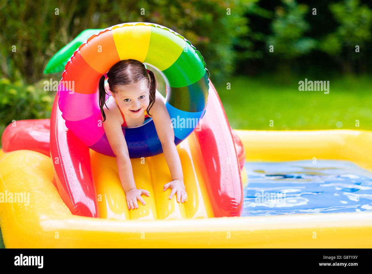 Backyard kids pool hi-res stock photography and images - Alamy