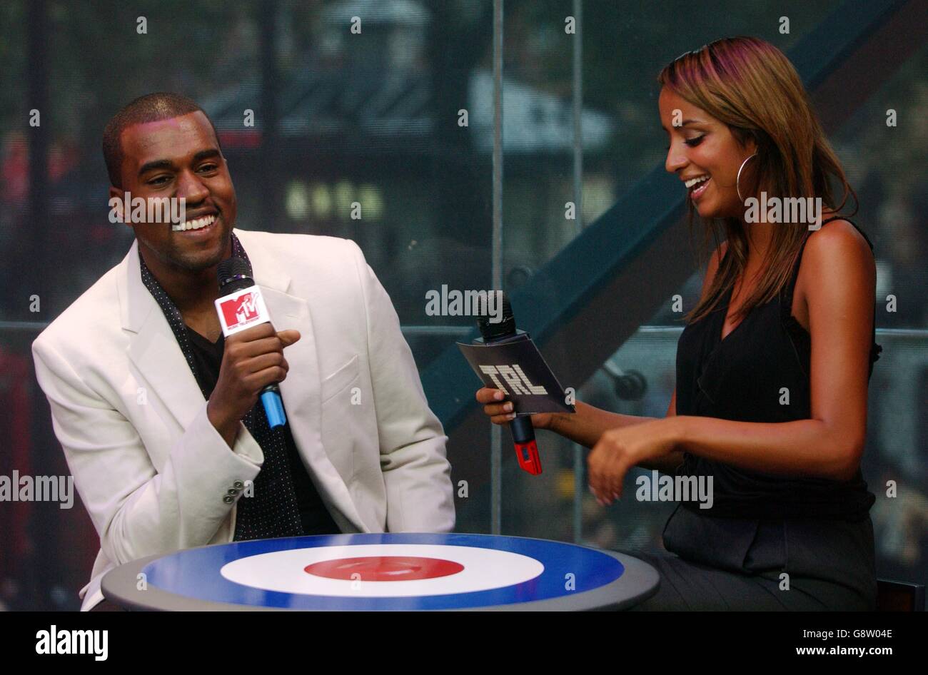 MTV's TRL - Total Request Live - Leicester Square. Kanye West during ...