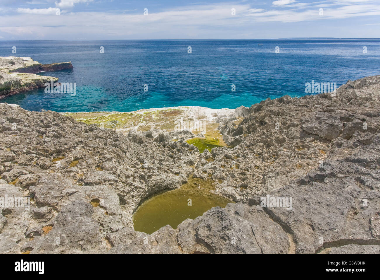 Scenic view of the sea and coastline / Landscape Stock Photo - Alamy