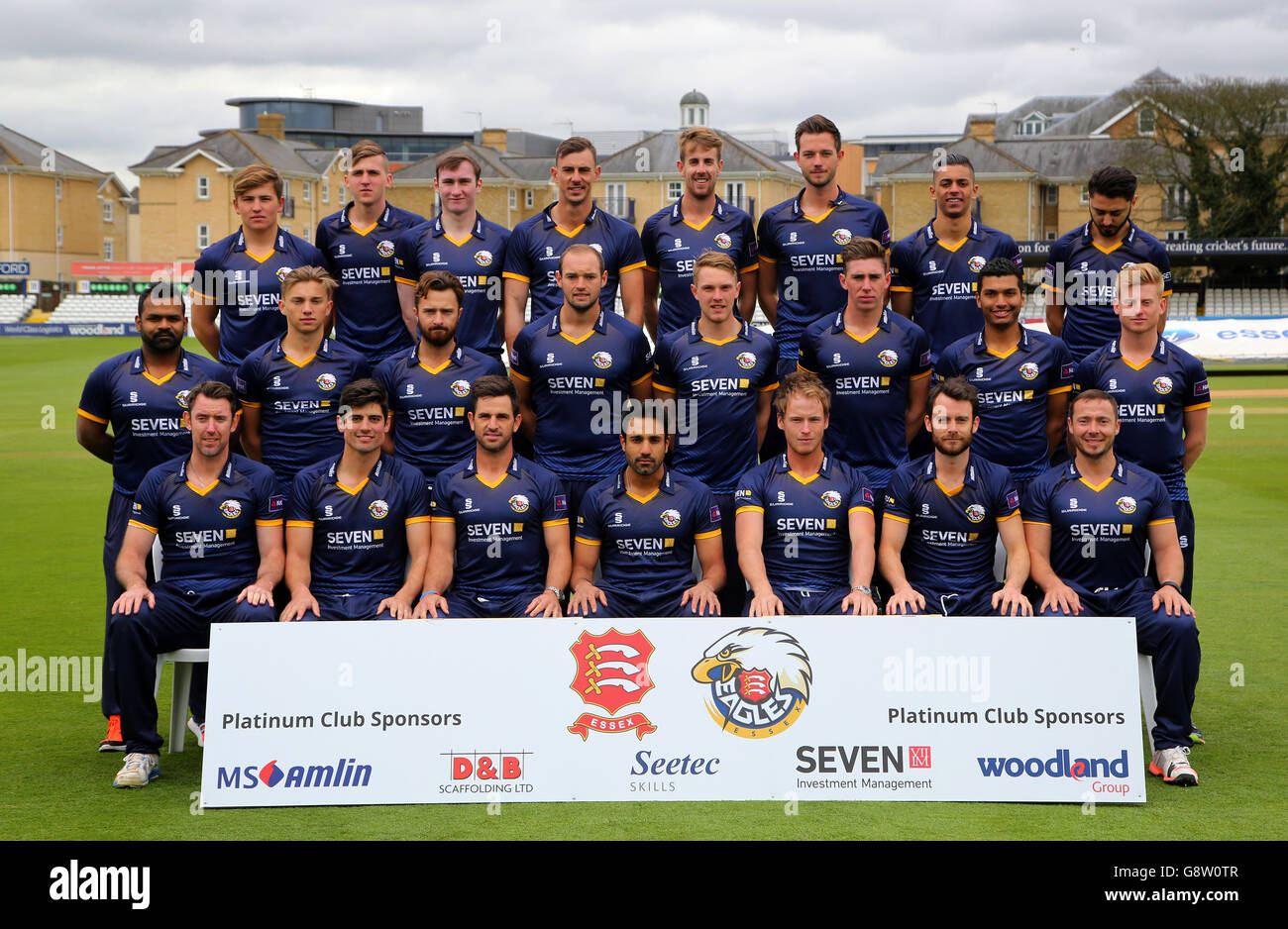 The Essex County Cricket Squad Pose For A Team Picture In Their Natwest T20 Blast Kit During The