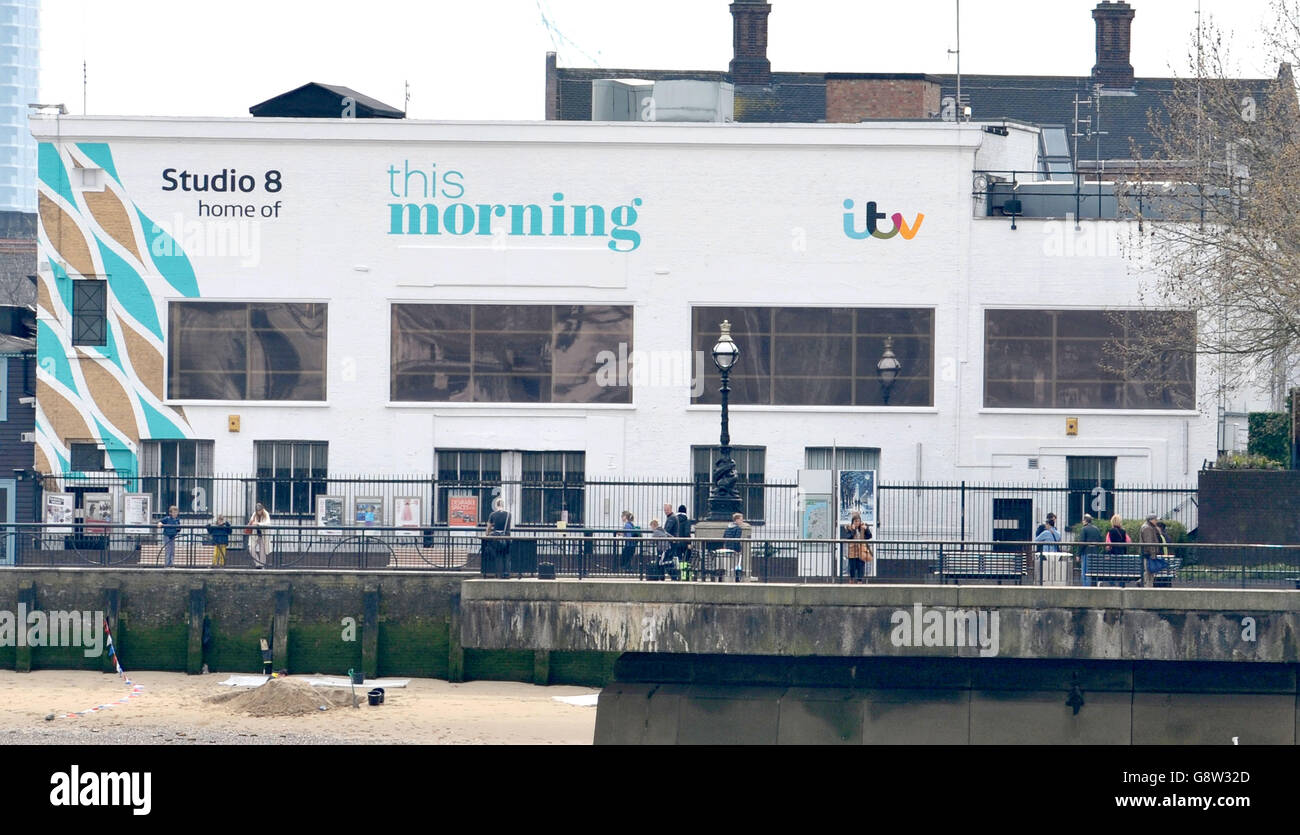 ITV This Morning studio stock Stock Photo - Alamy