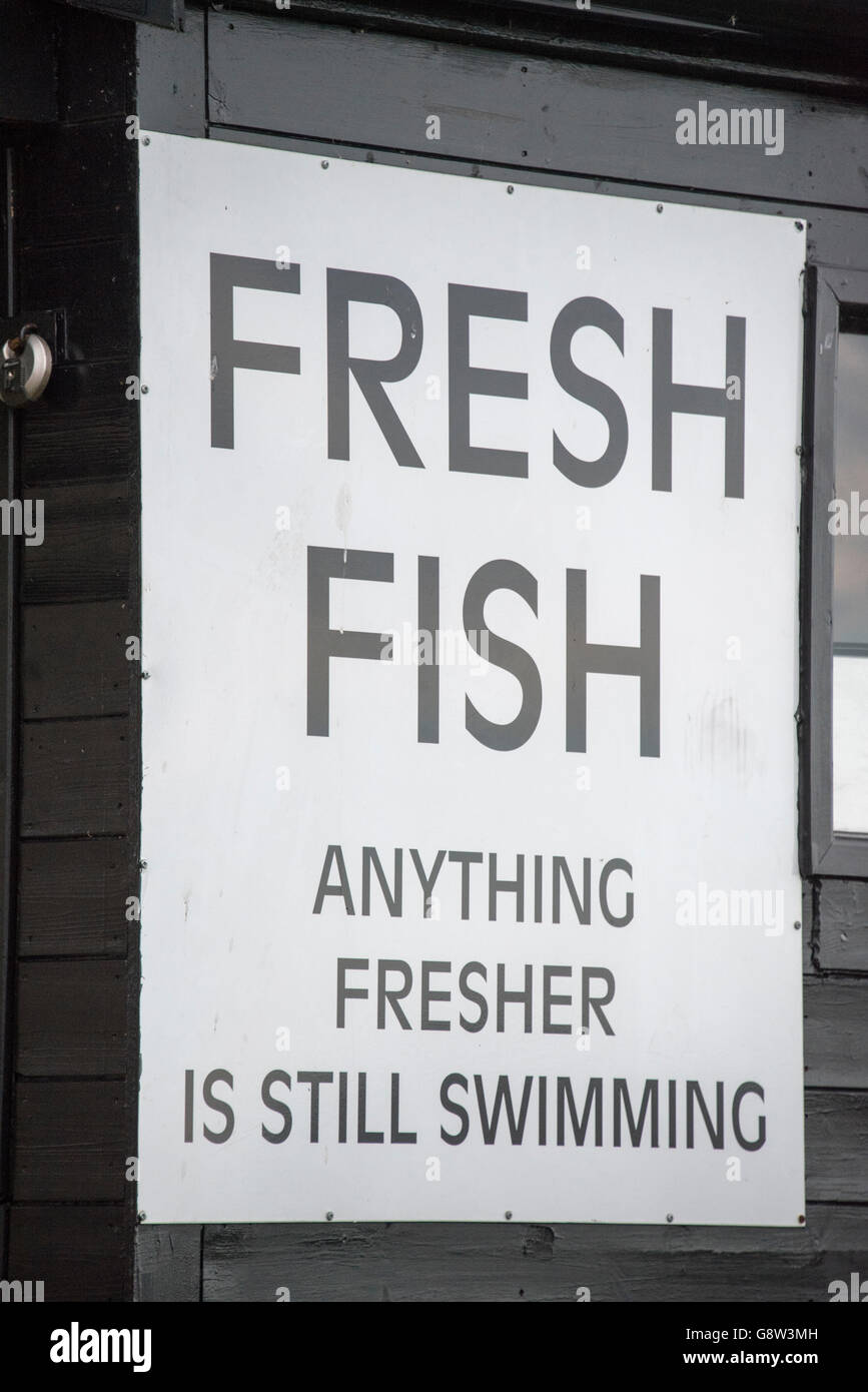 Fresh smoked fish sign hi-res stock photography and images - Alamy