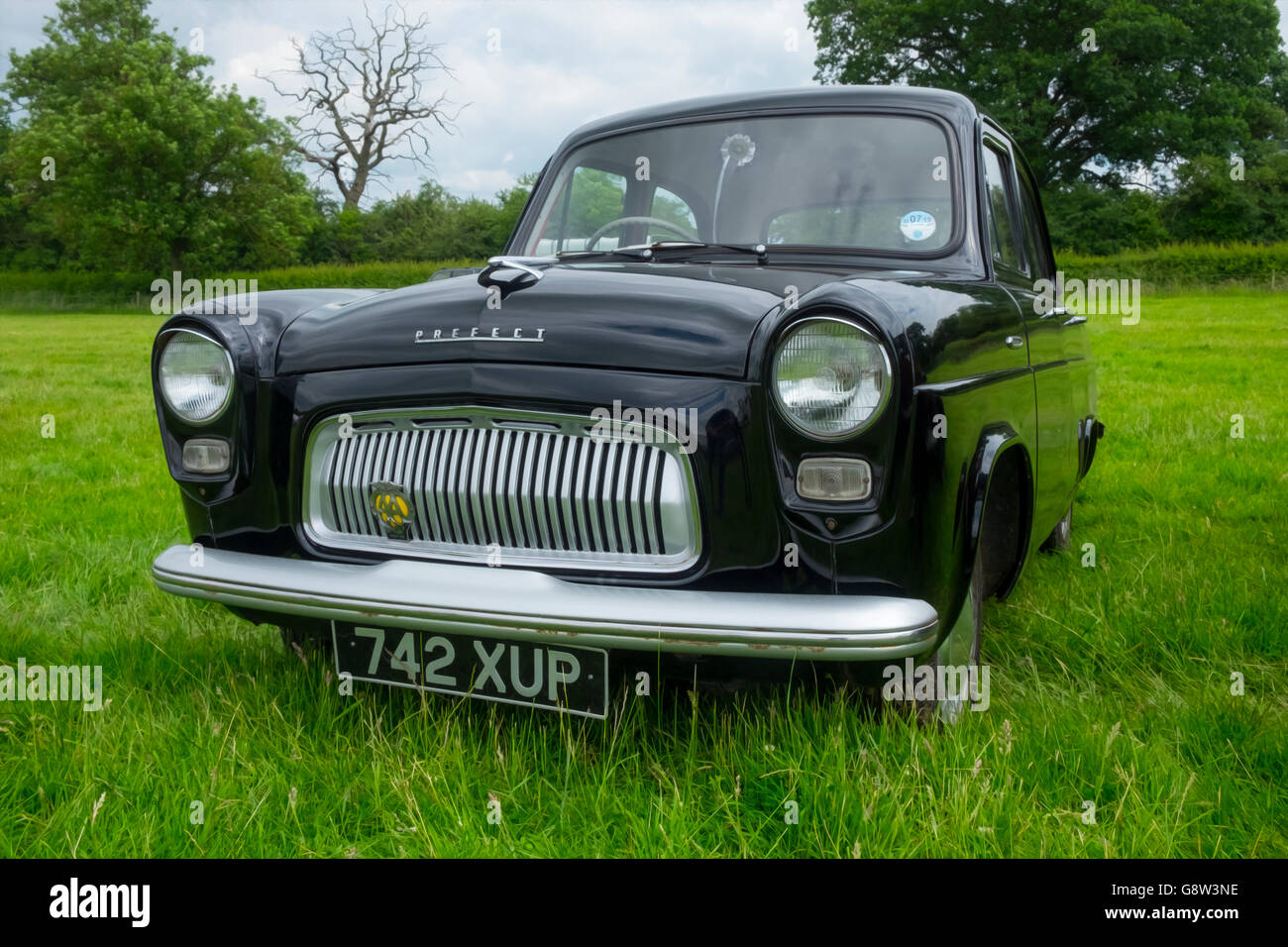 Ford Prefect Classic Car with a subtle oil paint effect Stock Photo - Alamy