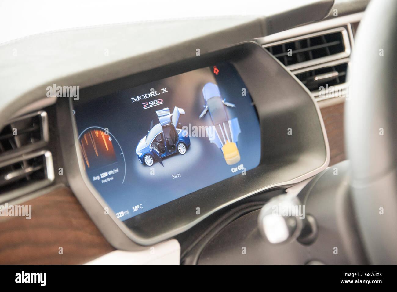 Tesla Model X showing at Goodwood FOS 2016 Stock Photo - Alamy