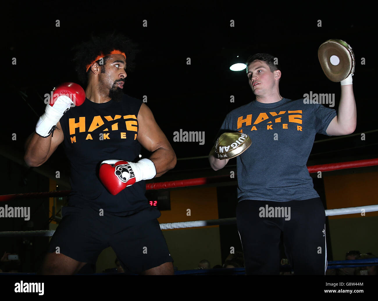 David Haye Public Workout - Third Space. David Haye during a public ...