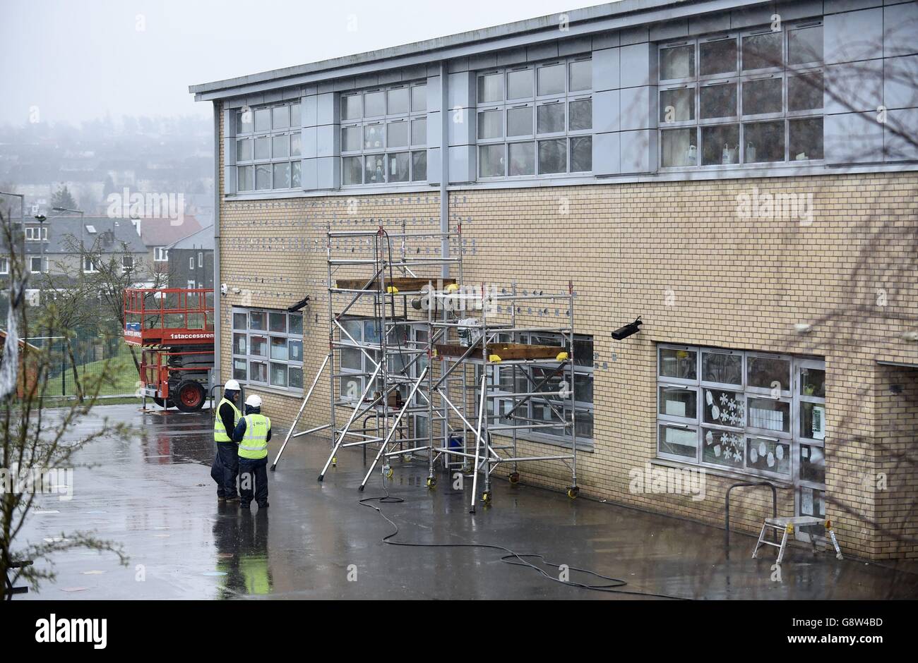 Edinburgh school building safety fears Stock Photo - Alamy