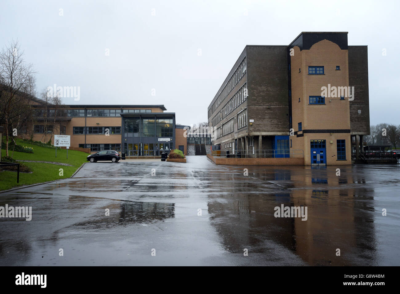 A general view of the Royal High School in Edinburgh, Scotland, which ...
