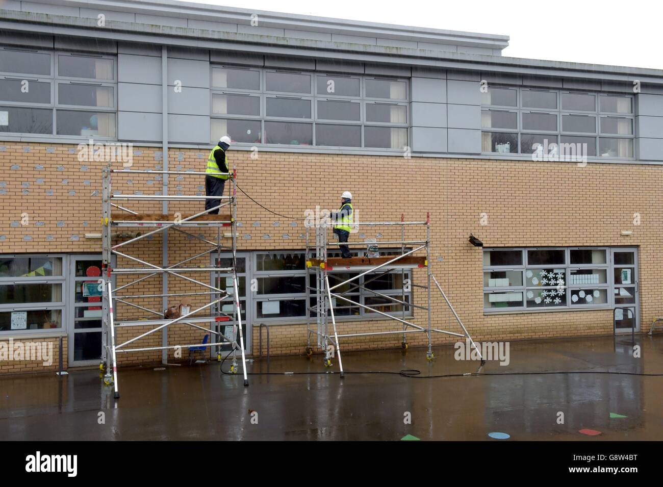 Edinburgh school building safety fears Stock Photo - Alamy