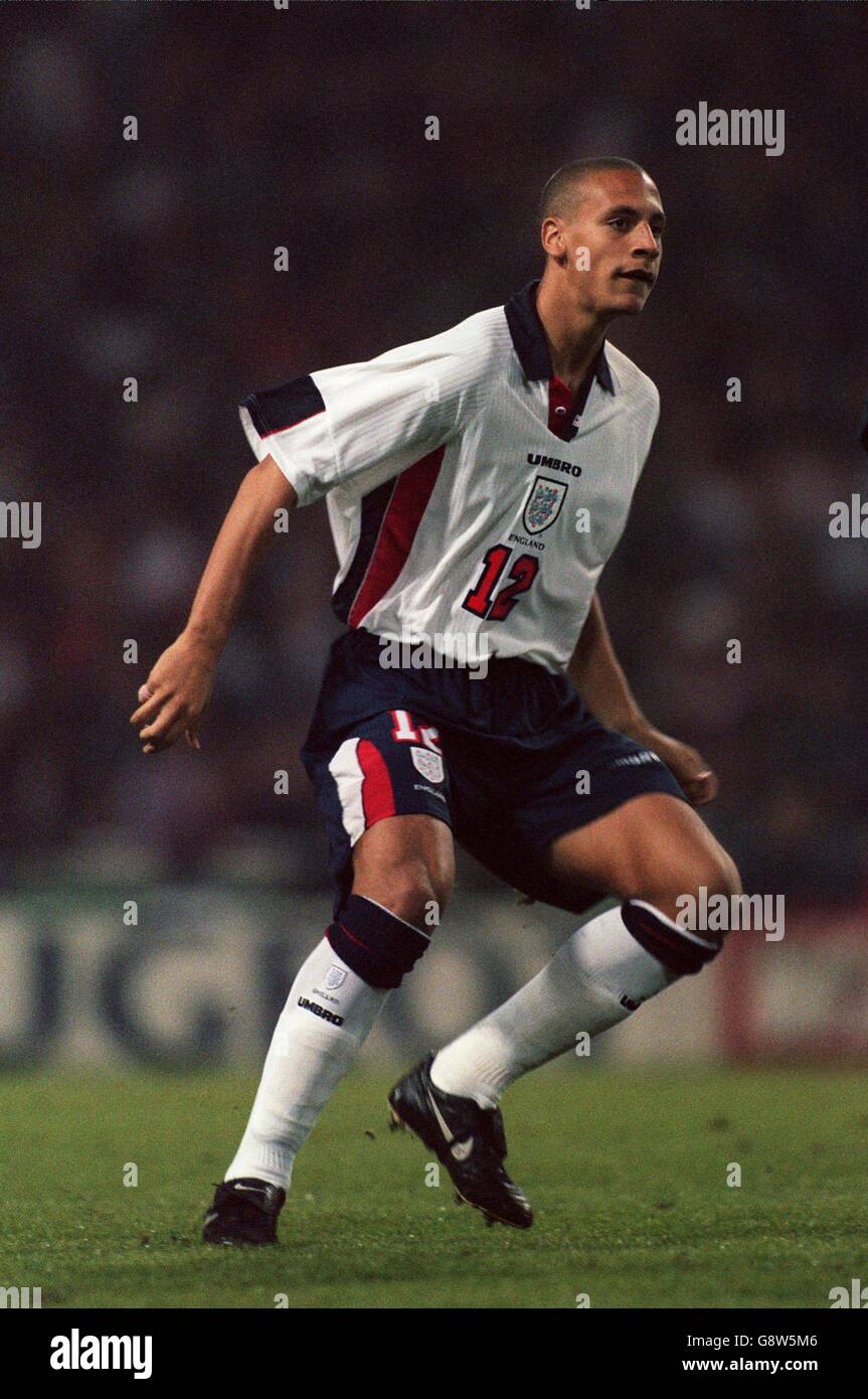 Soccer - Friendly - England v Cameroon. Rio Ferdinand, England Stock ...
