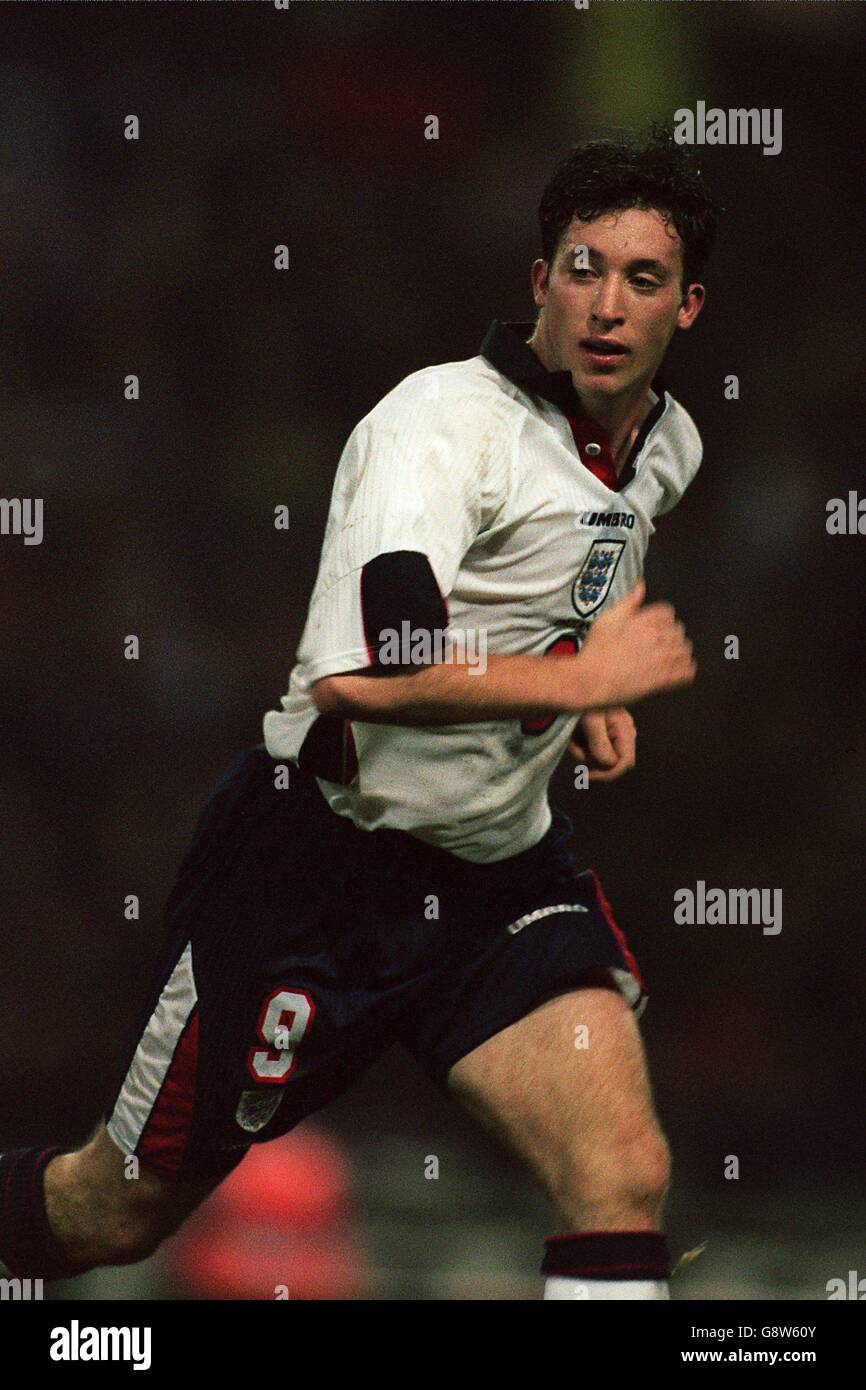 Soccer - Friendly - England v Cameroon. Robbie Fowler, England Stock ...