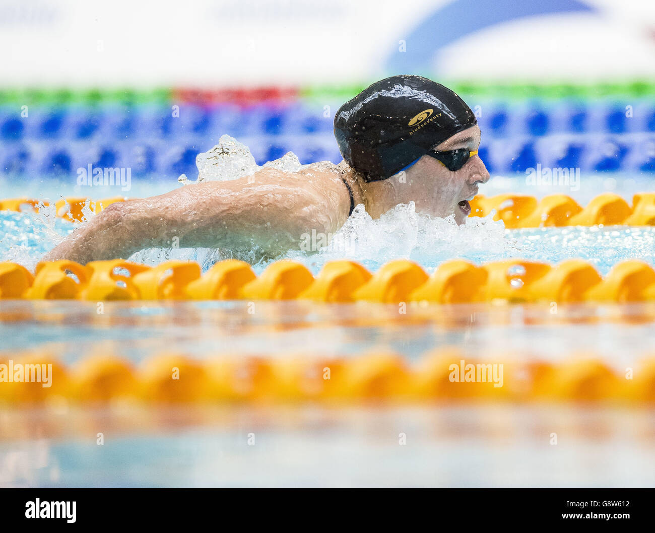 Alys Thomas competes in the heats of the Womens open 200m Butterfly ...