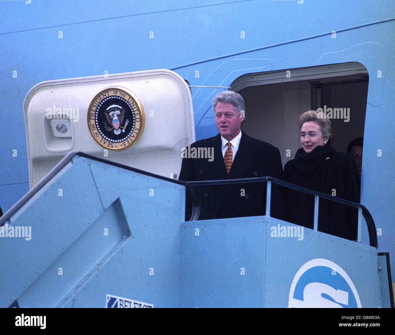 Bill Clinton - Belfast International Airport Stock Photo - Alamy
