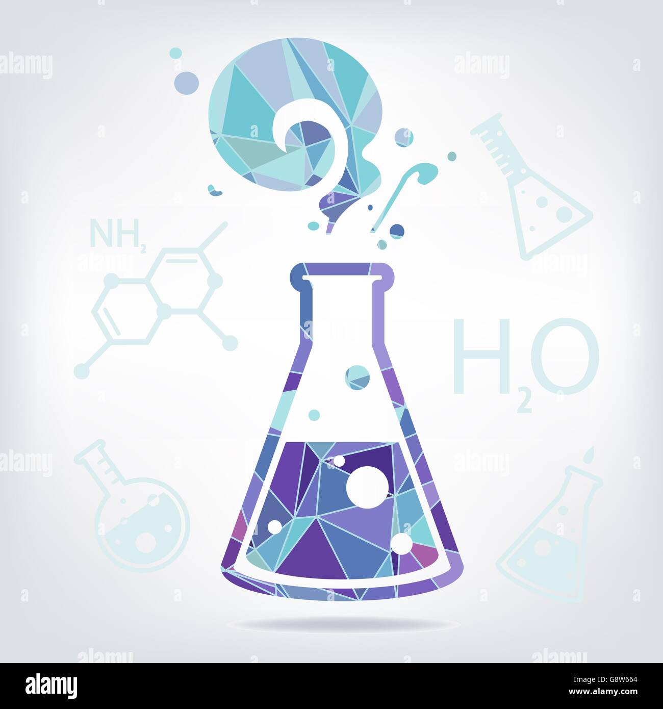 School background in chemistry Stock Vector Images - Alamy