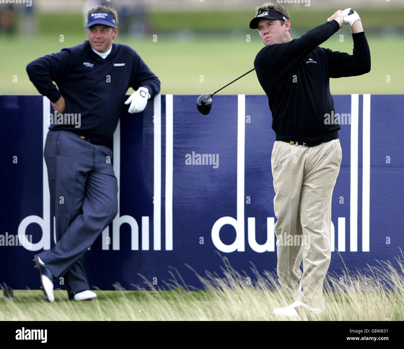 Englands lee westwood practice round hi-res stock photography and ...