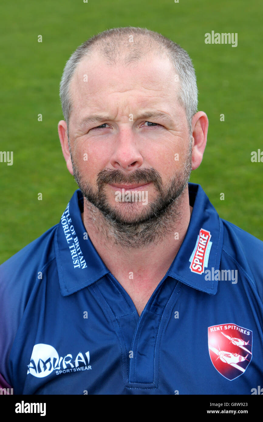 Kent CCC Media Day - St Lawrence Ground. Darren Stevens, Kent Stock ...