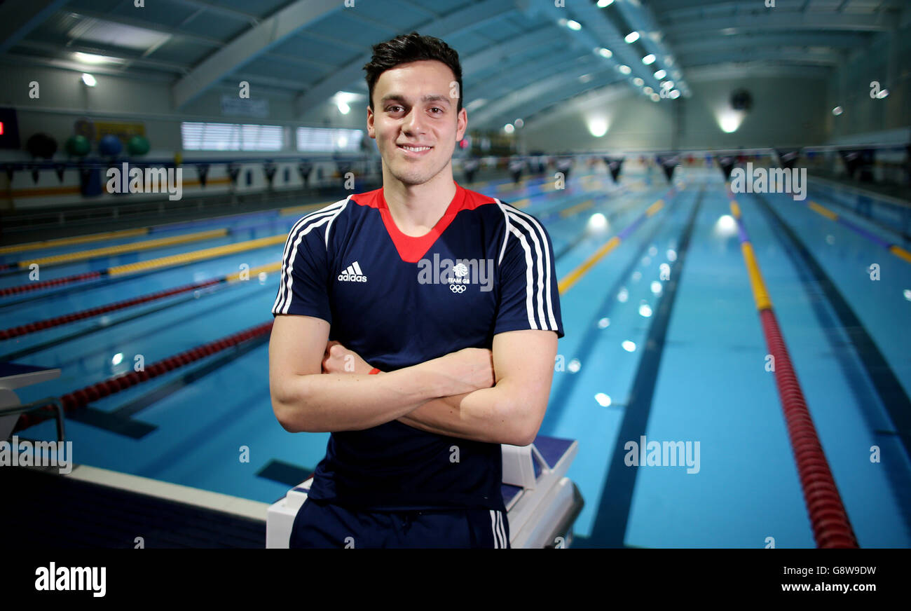 James Guy during the announcement of the Team GB swimming athletes for ...