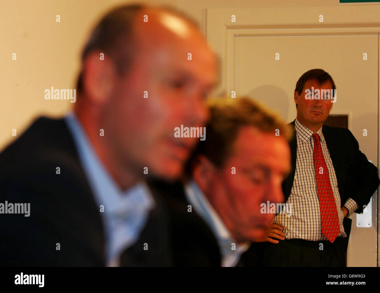 Southampton chairman Rupert Lowe (R) watches over Southampton manager ...