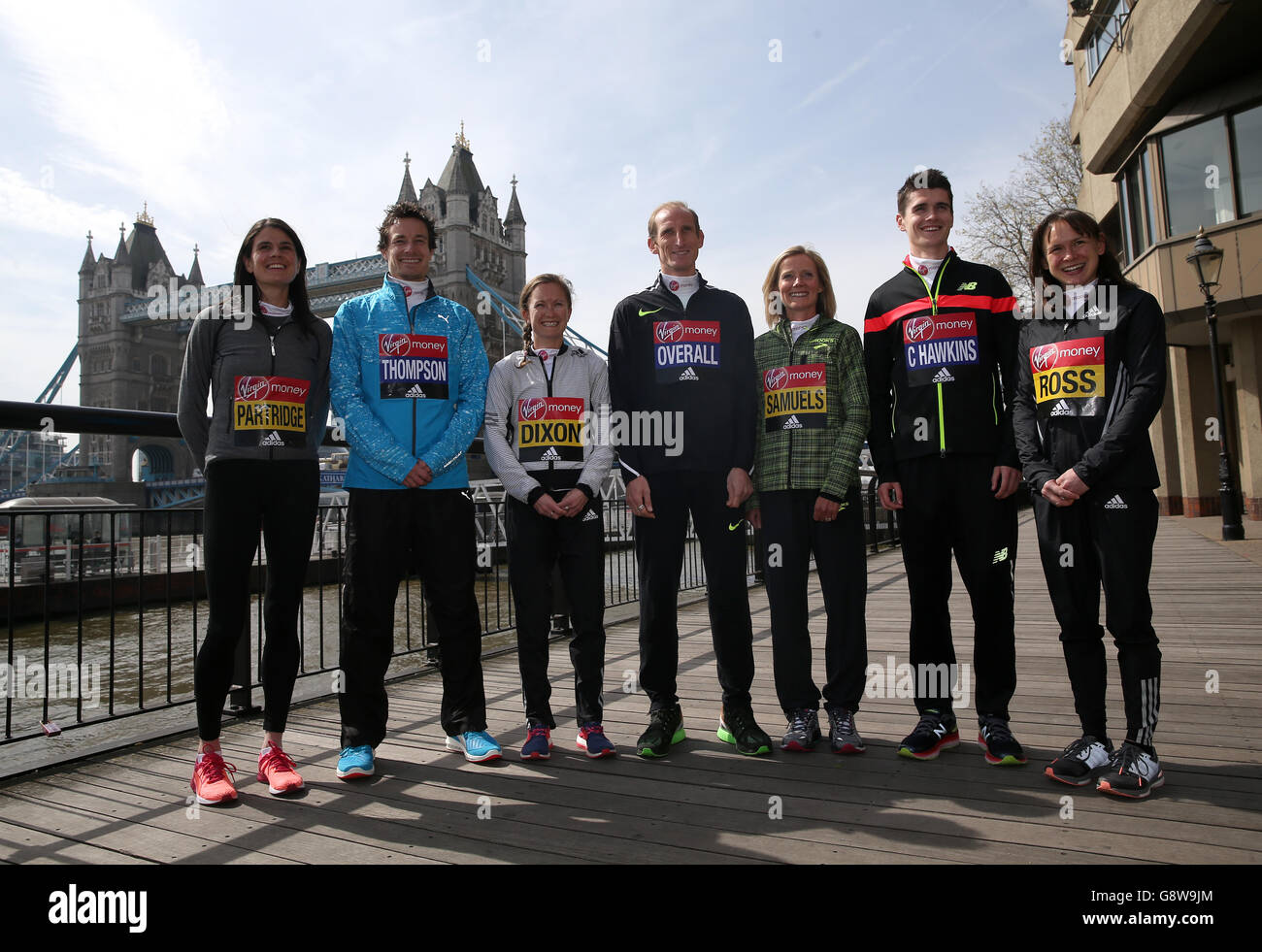 British hopefuls (left-right) Susan Partridge, Chris Thompson, Alyson ...