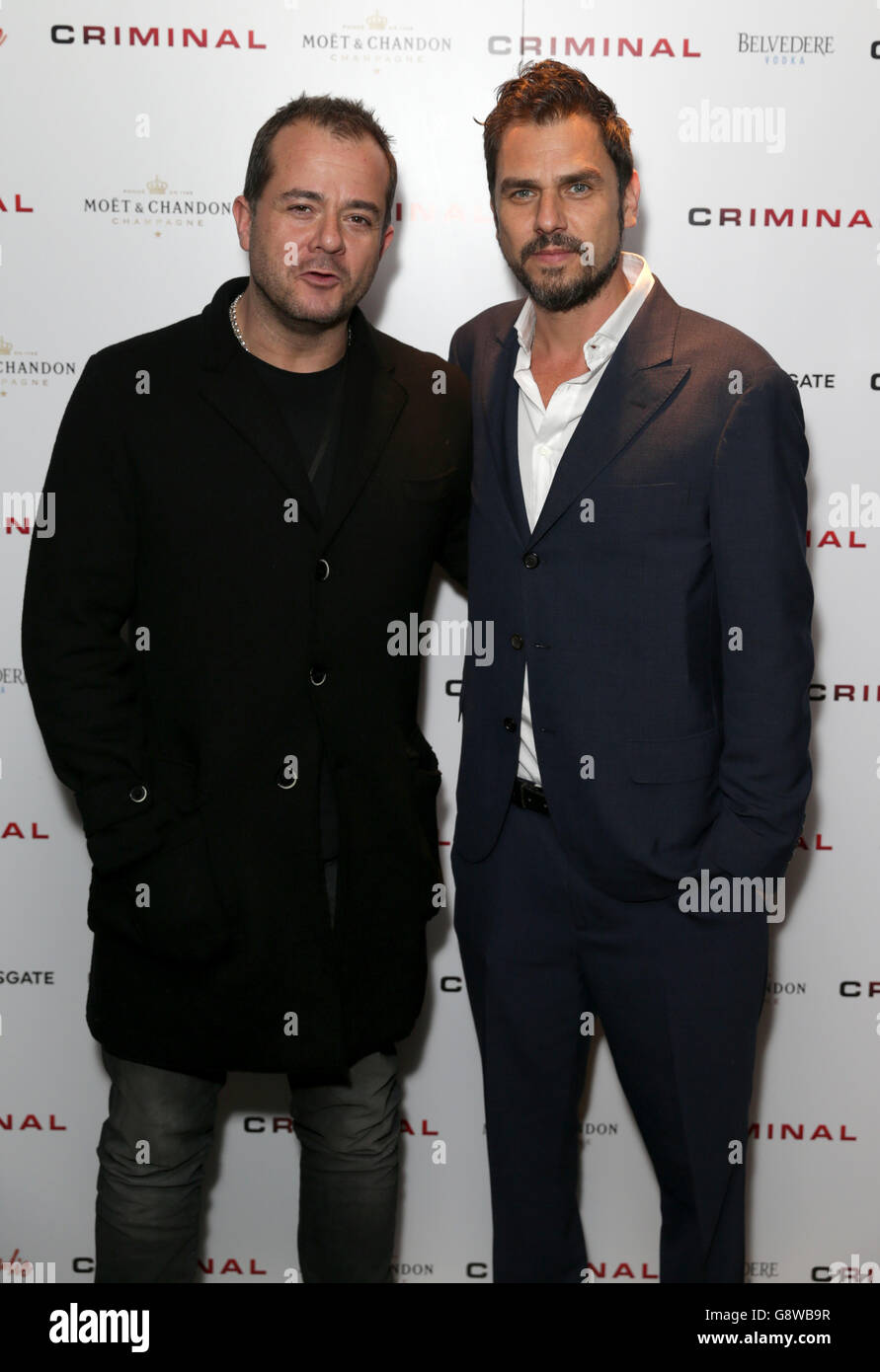 Ariel Vromen (right) attending the UK Premiere of Criminal film at ...