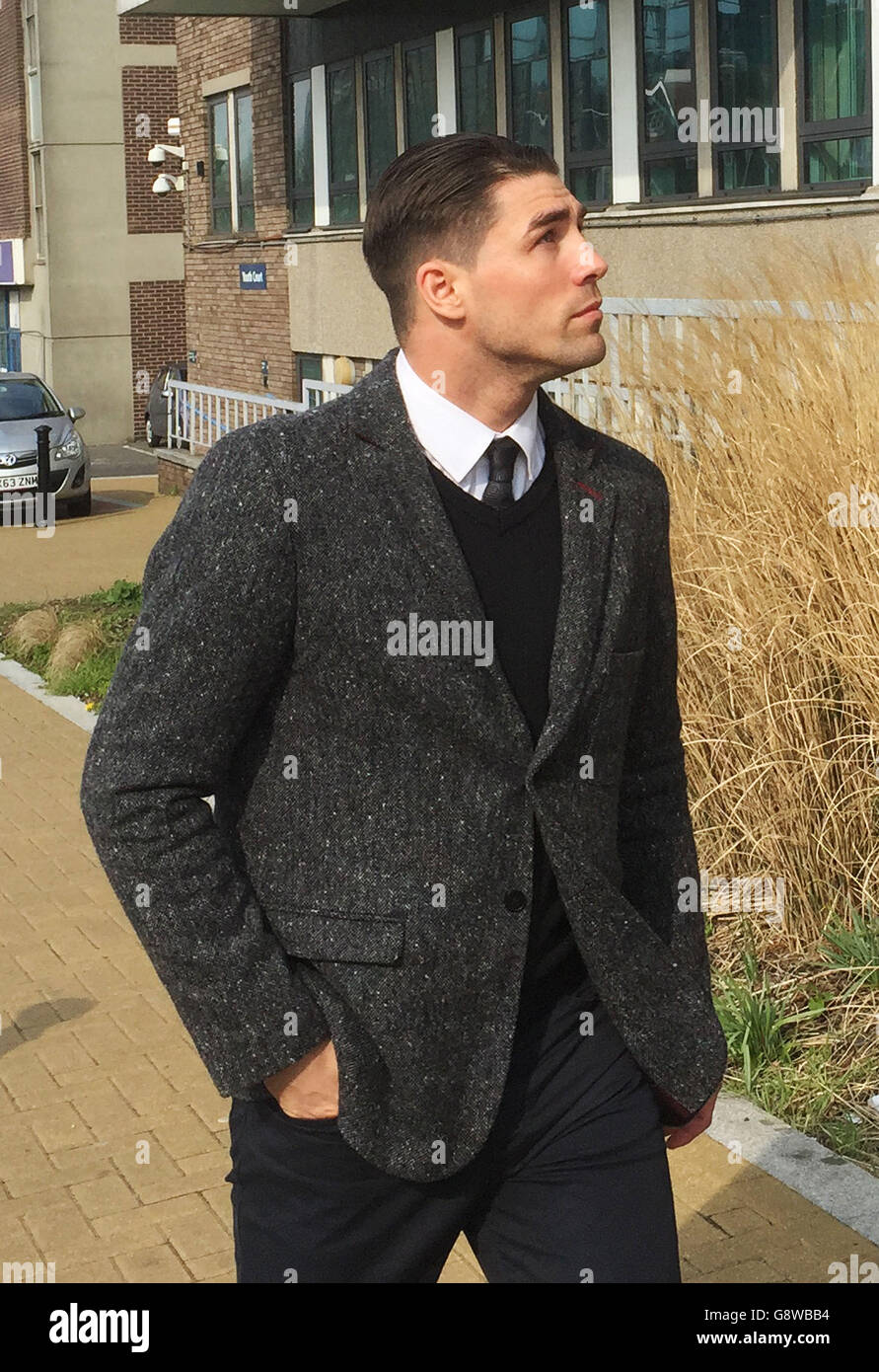Champion boxer Jamie Cox arriving at Croydon Magistrates' Court in ...