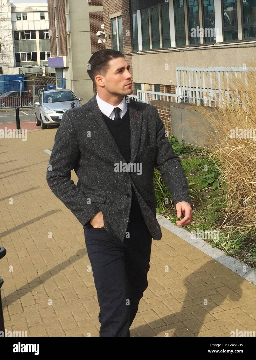 BEST QUALITY AVAILABLE Champion boxer Jamie Cox arriving at Croydon ...