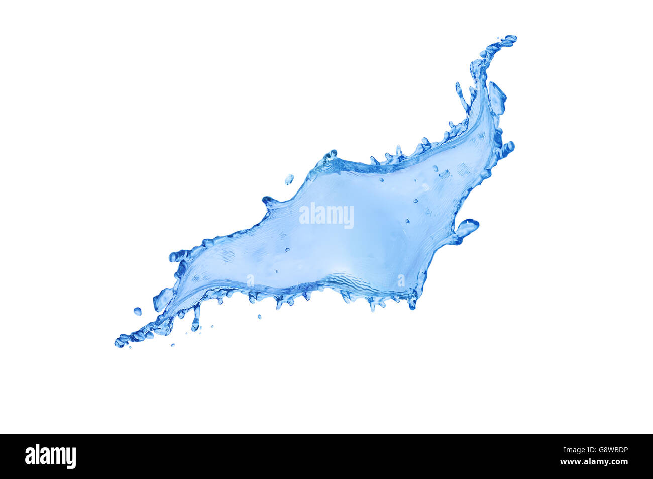 water splash isolated on white background Stock Photo - Alamy