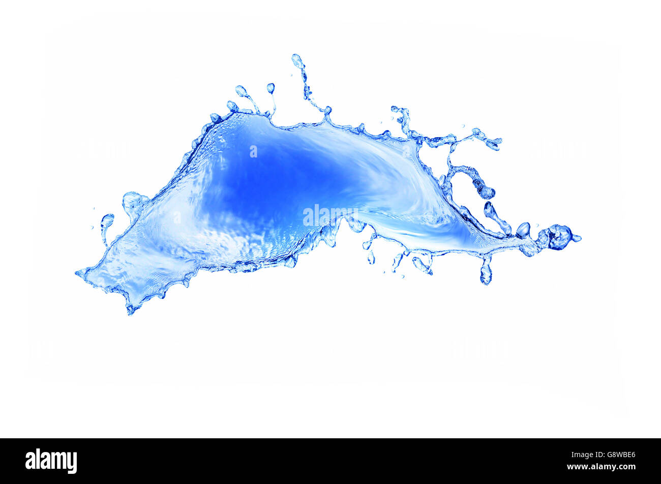Splash water flow on Cut Out Stock Images & Pictures - Alamy