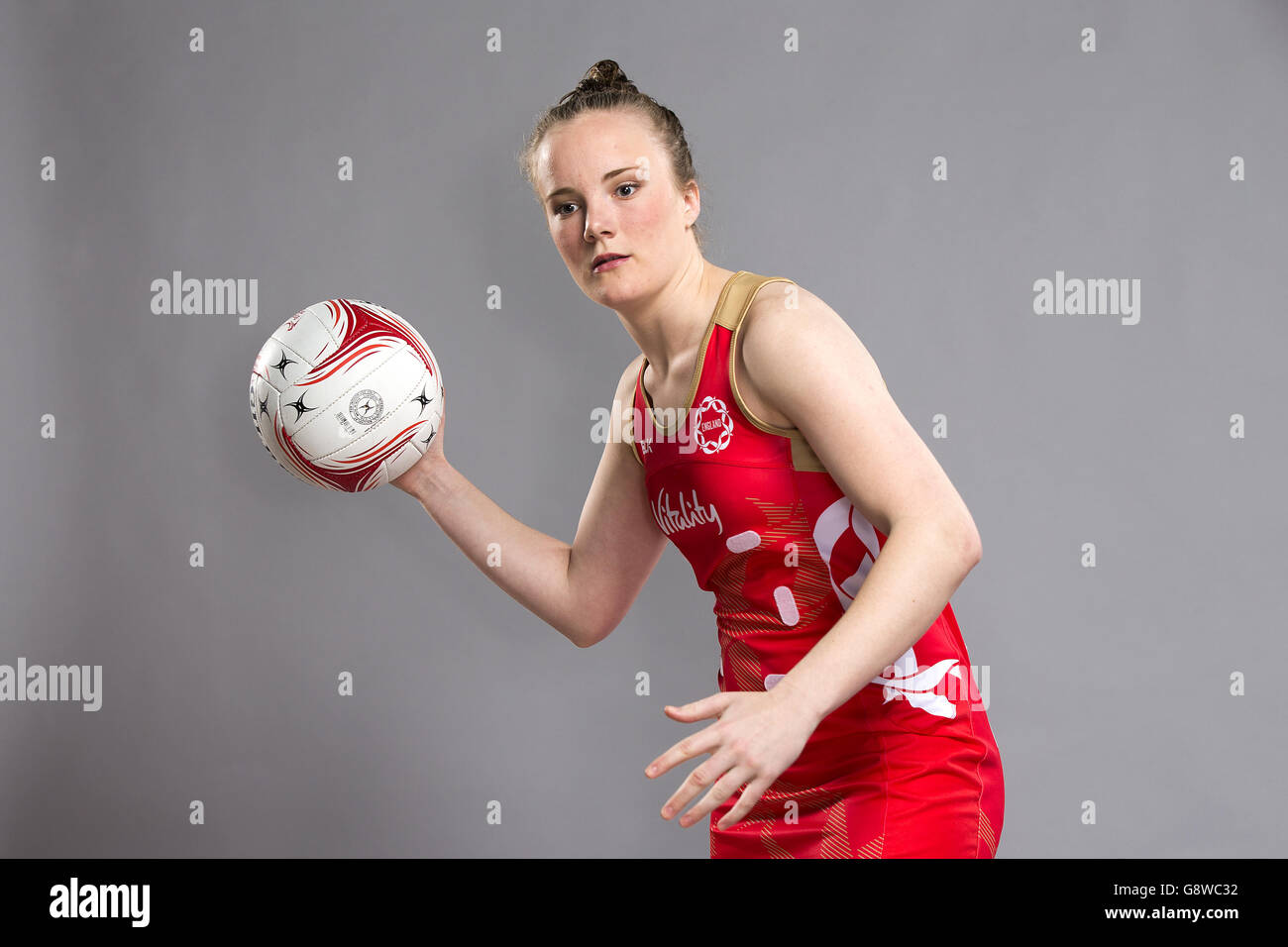 England Netball Squad Photoshoot - Loughborough University Stock Photo ...