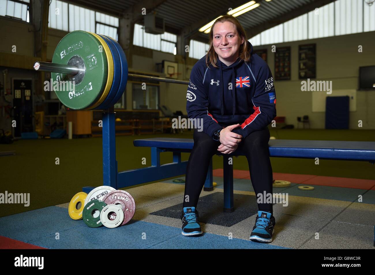 Invictus Games 2016. Nerys Pearce during a powerlifting training ...
