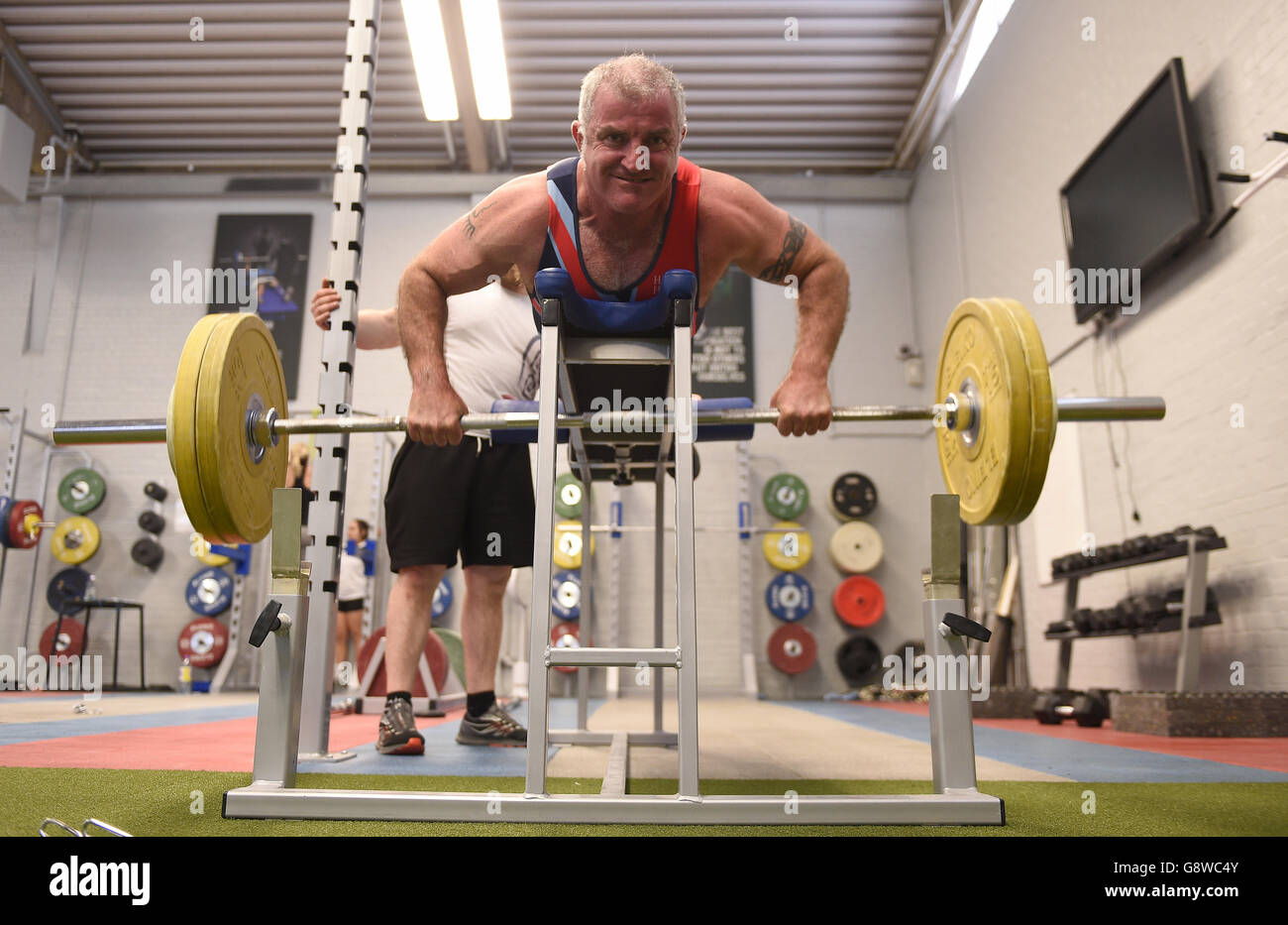 Petty Officer Sean Gaffney During A Powerlifting Training Session For