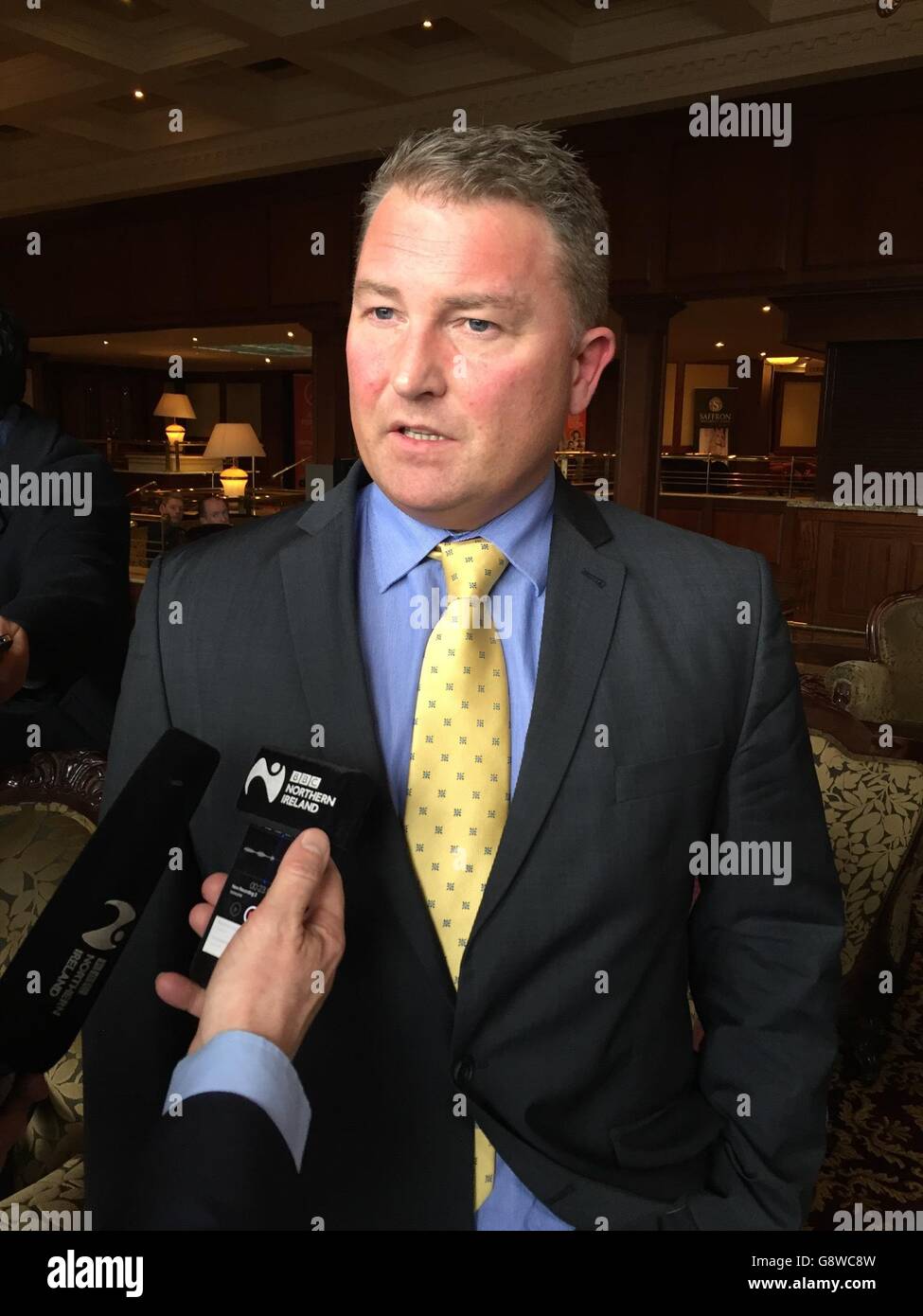 Solicitor Ciaran Shiels talks to media outside Donegal Coroners' court ...