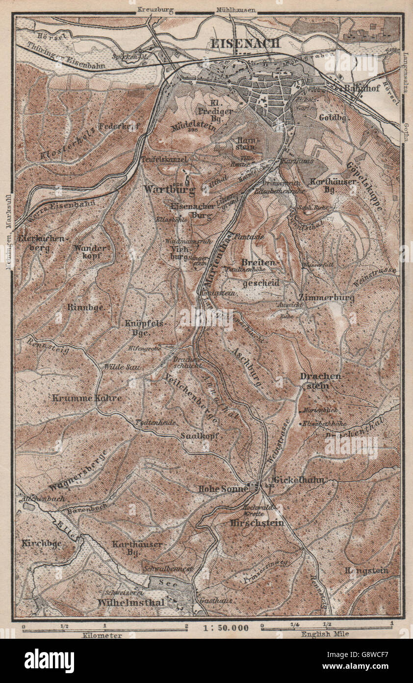 Map of thuringia hi-res stock photography and images - Alamy