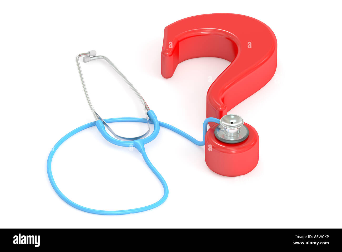 Medical question concept, 3D rendering isolated on white background ...