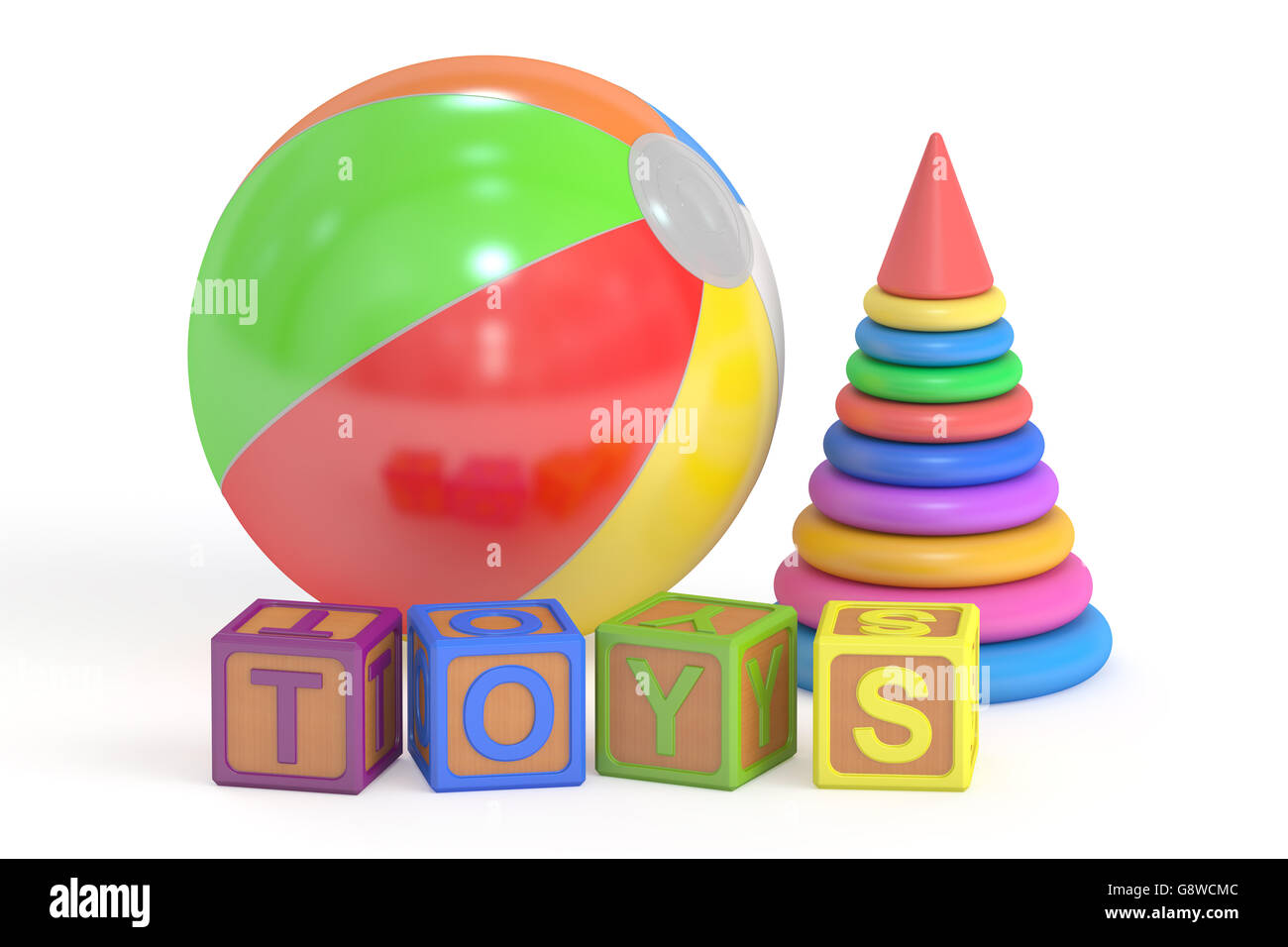 3d toys toys hi-res stock photography and images - Alamy