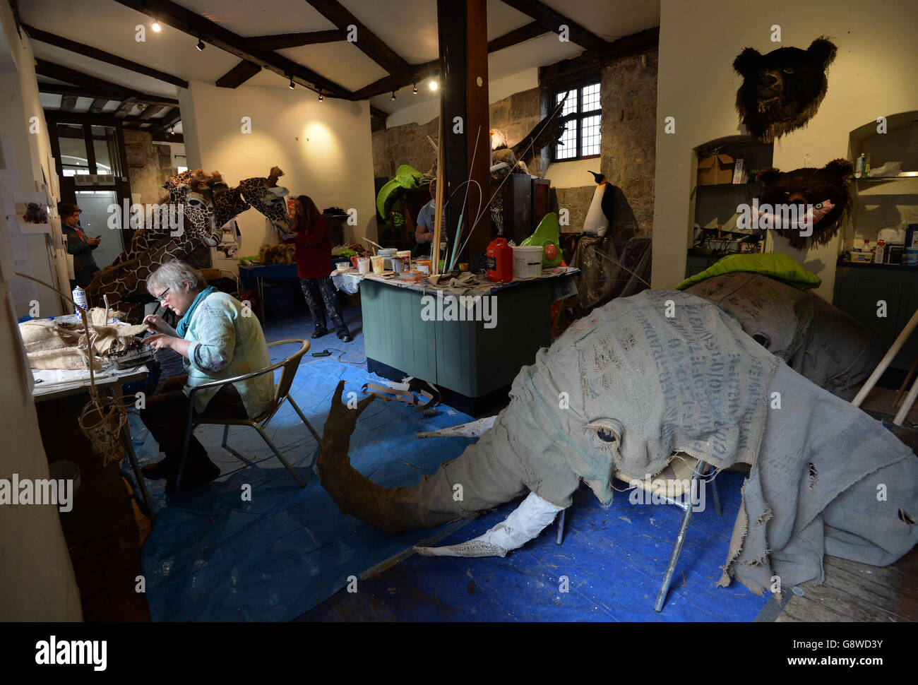 Jenny Geddes works on props for the forthcoming York Minster Mystery ...