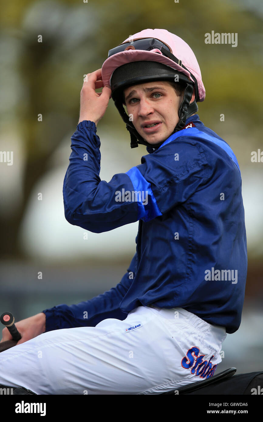 The Craven Meeting - Wednesday - Newmarket Races. Jockey Charles Bishop ...