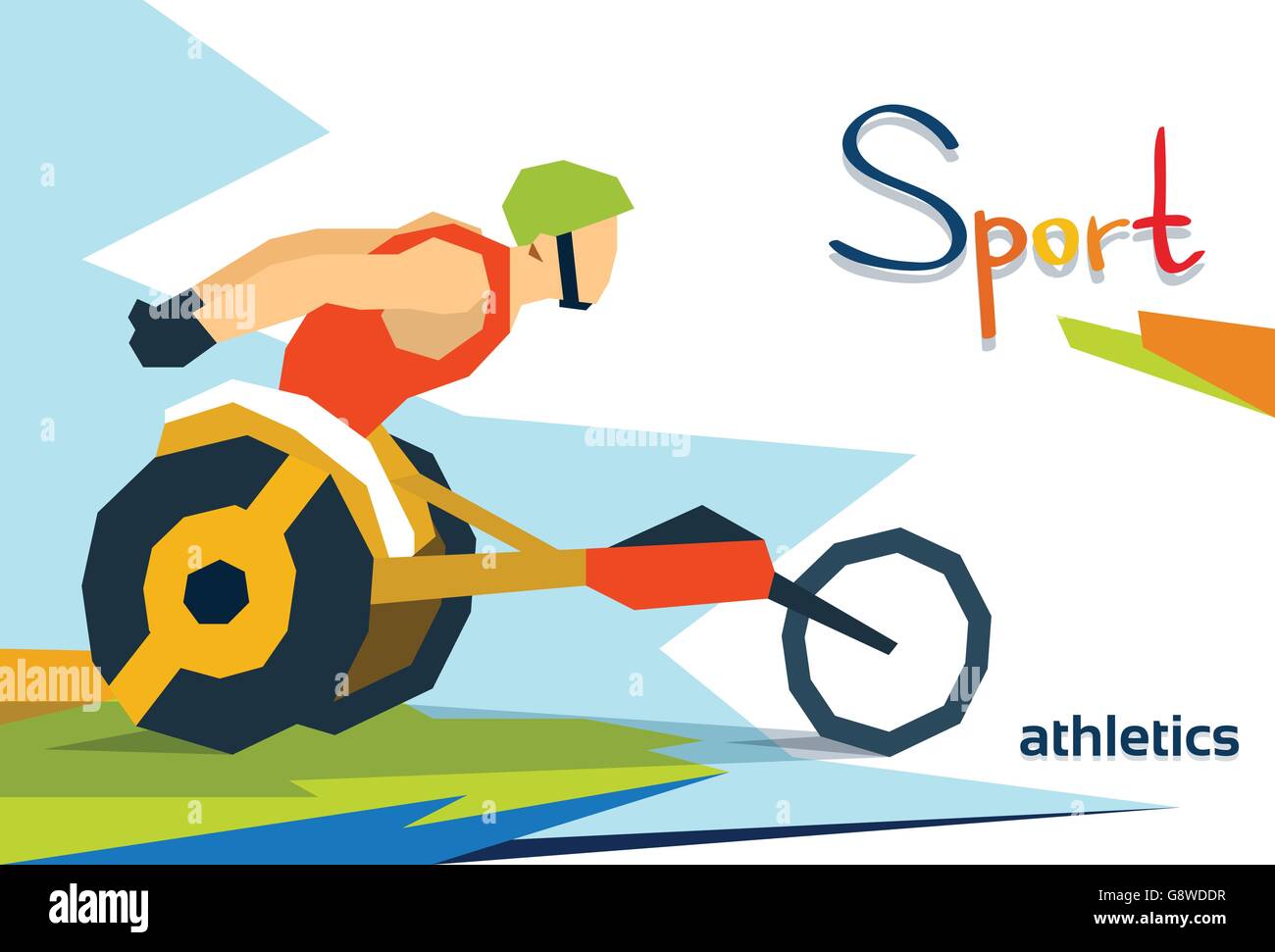 Wheelchair Race Vector