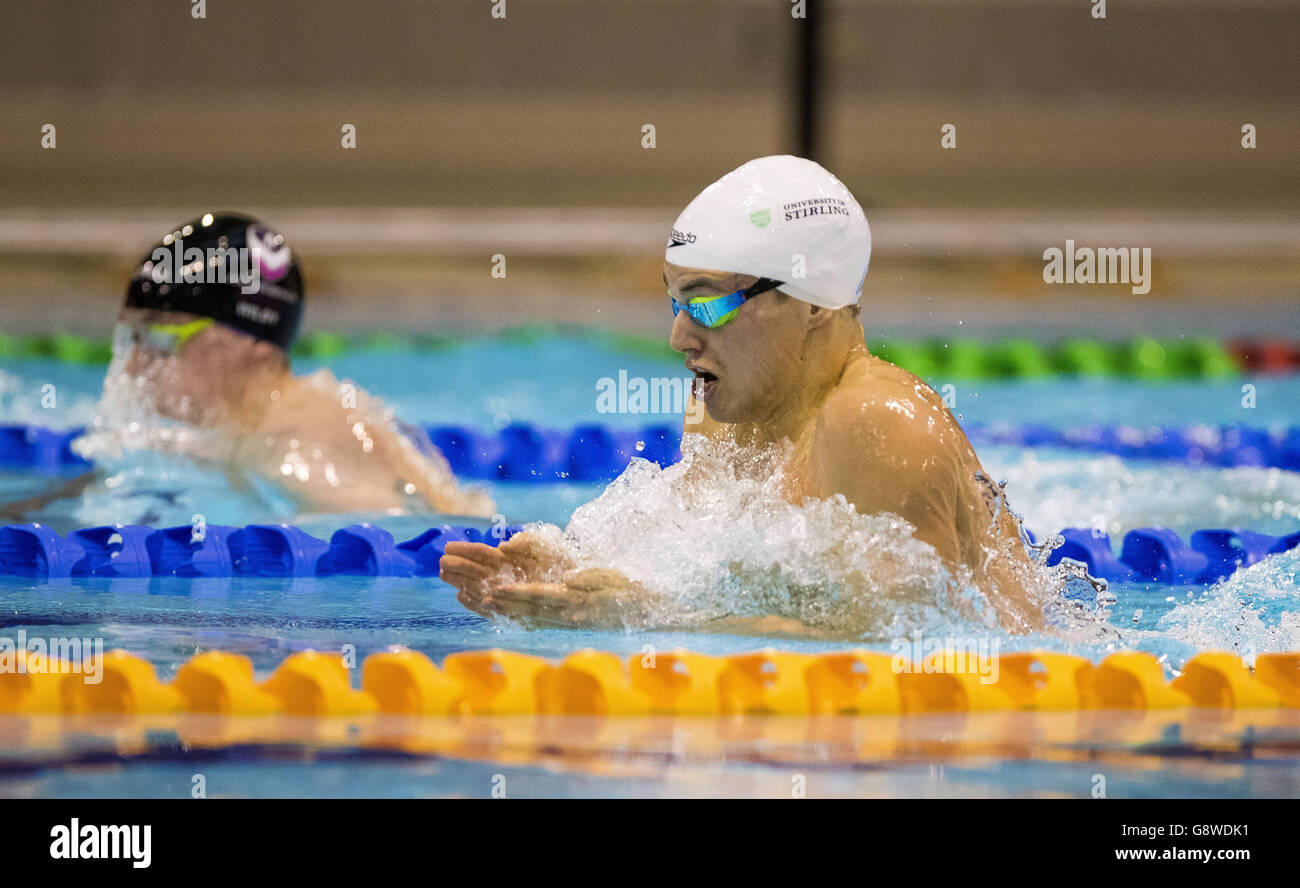 Craig Benson competes in the Men's Open 200m Breaststroke Final during ...