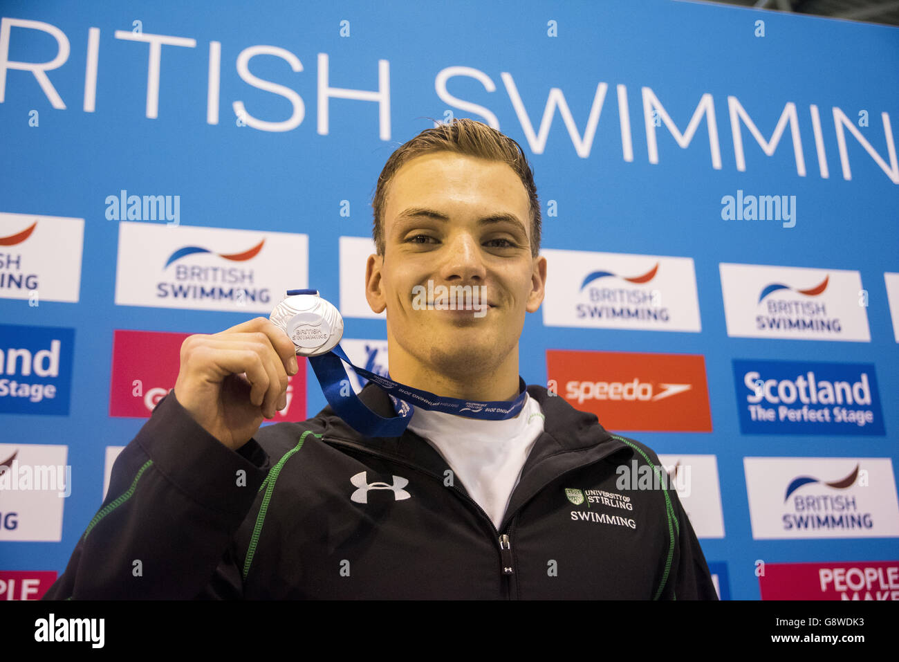 Silver medalist Craig Benson after the Men's Open 200m Breaststroke ...