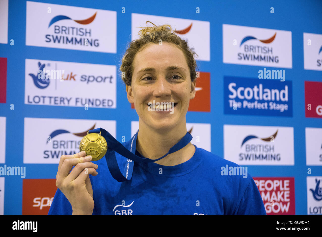 Gold medalist Elizabeth Simmonds after the Women's Open 200m Open ...